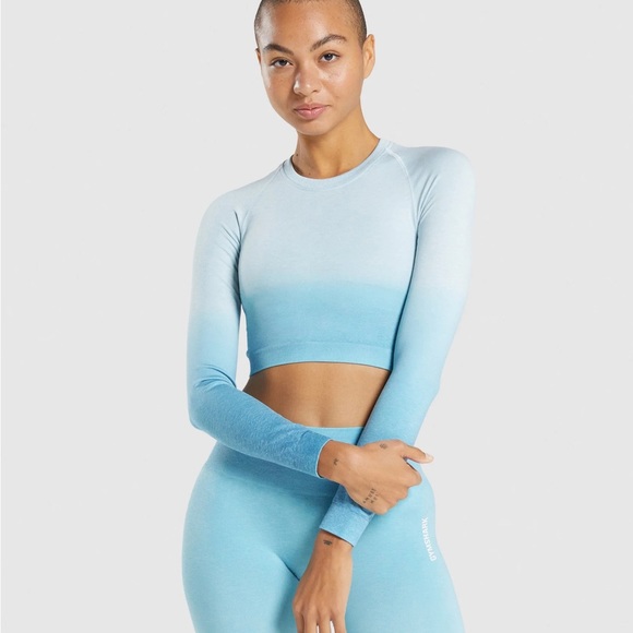 Gymshark | Tops | Adapt Ombre Seamless Long Sleevecrop Top | Poshmark
